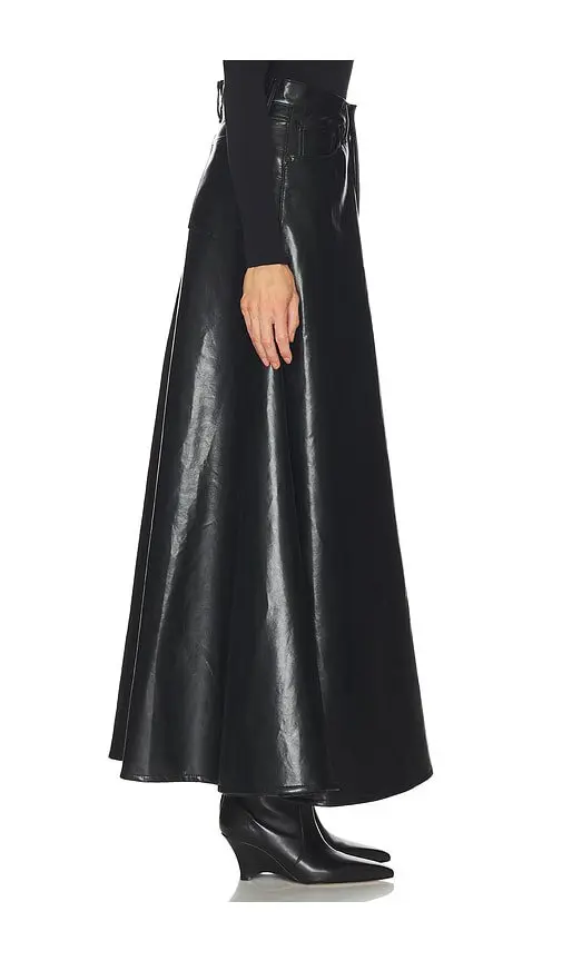 AGOLDE Odin Leather Maxi Skirt