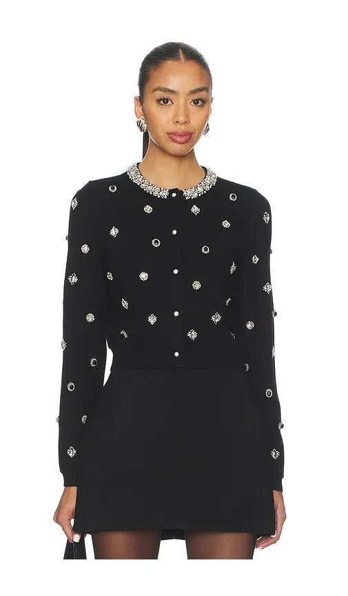 Alice + Olivia Dollie Embellished Cardigan