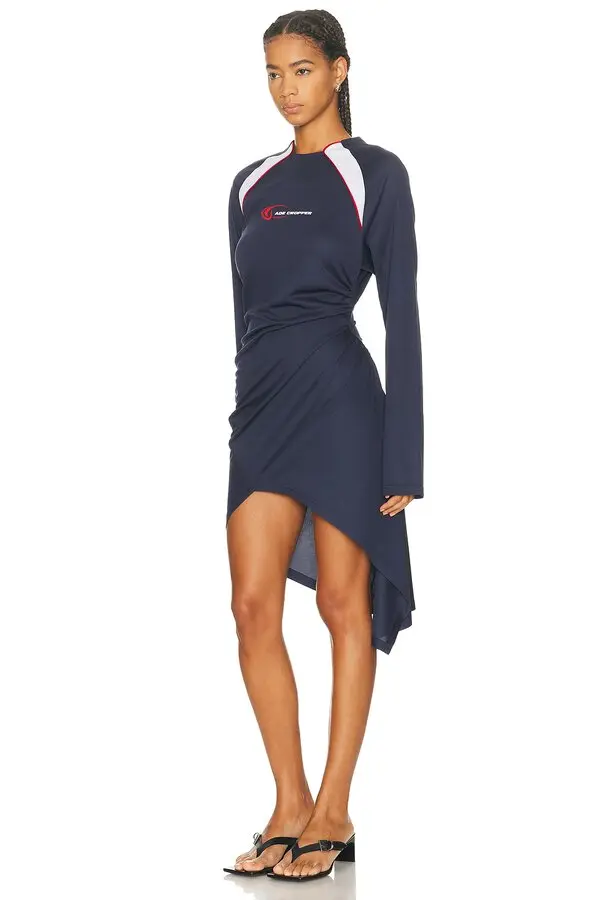 JADE CROPPER Draped Twisted Sport Dress