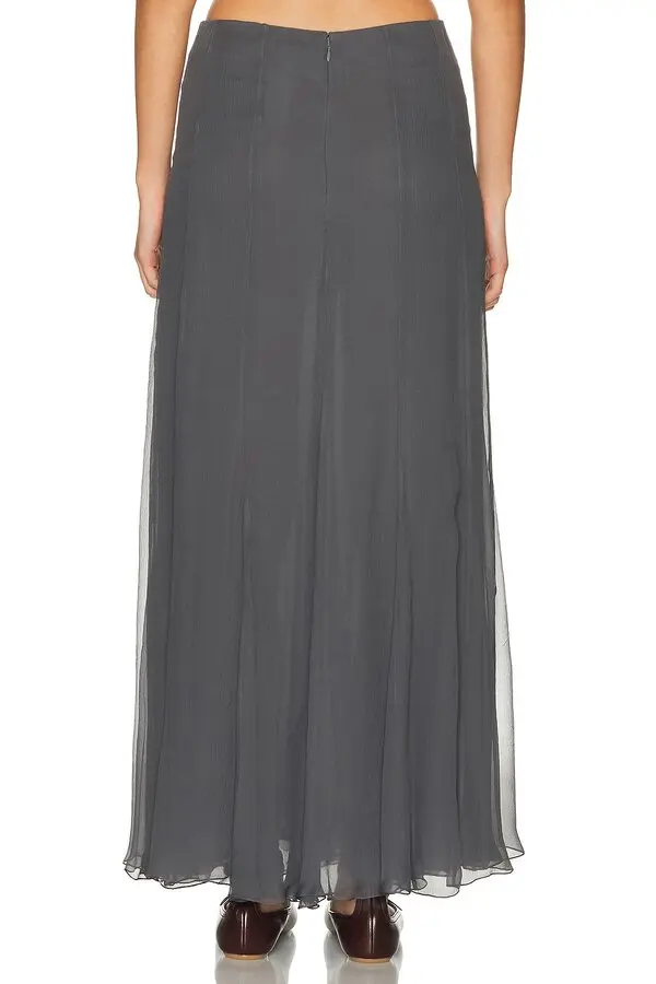 Chloé Sheer Maxi Skirt - Pearly Black