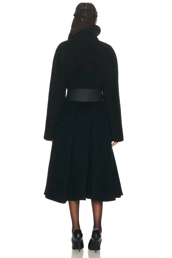 Balenciaga Wrap Coat - Black