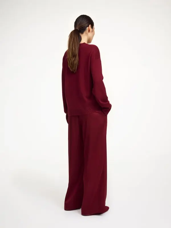 BY MALENE BIRGER Livane Wool Sweater - Cabernet