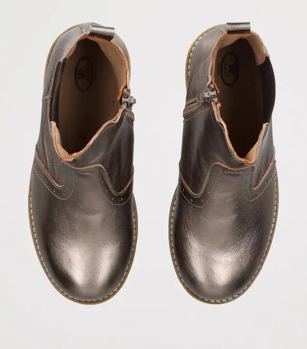 PAPOUELLI Leather Elo Ankle Boots