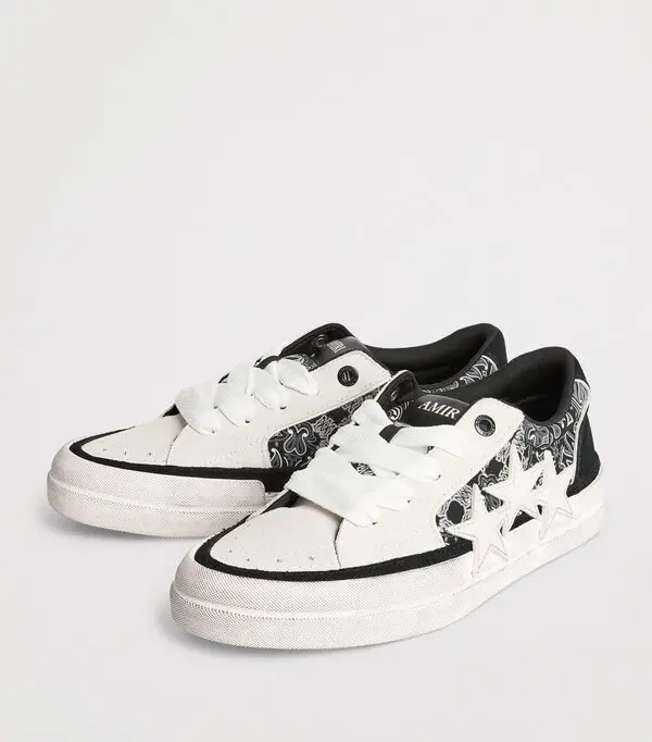 Amiri Bandana Sunset Skate Sneakers - Black
