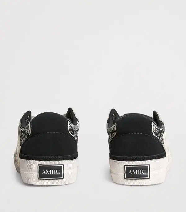 Amiri Bandana Sunset Skate Sneakers - Black