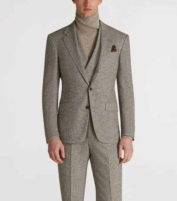 Dunhill Wool Donegal Tweed Bourdon Blazer