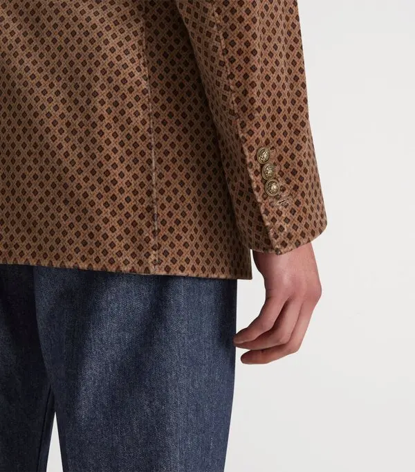 Dunhill Cotton Print Bourdon Evening Suit Jacket