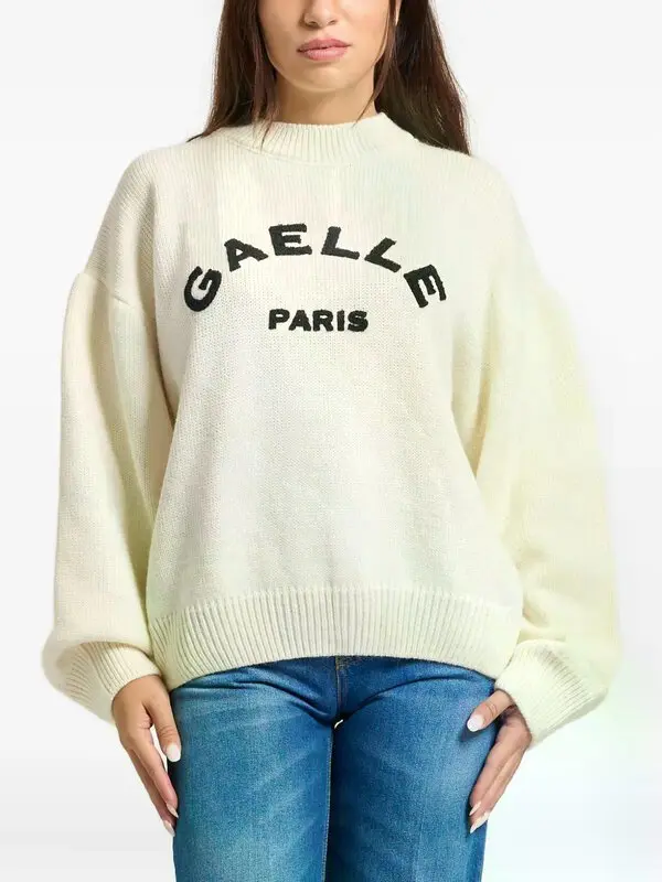 GAELLE Logo-embroidered Sweater