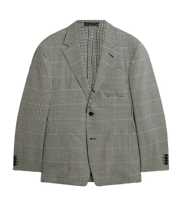 Dunhill Merino Wool Gingham Cavendish Blazer
