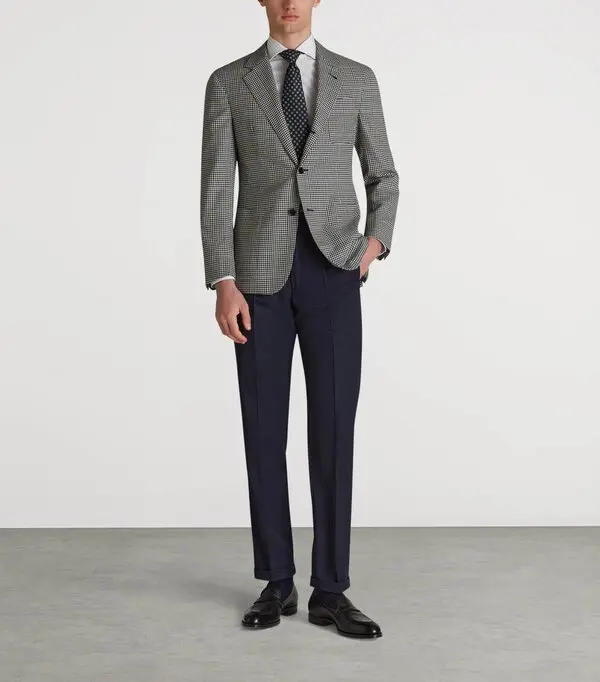 Dunhill Merino Wool Gingham Cavendish Blazer