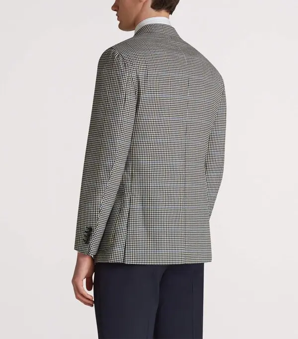 Dunhill Merino Wool Gingham Cavendish Blazer