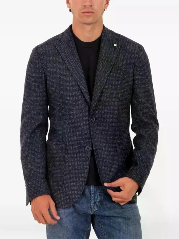 L.B.M. 1911 Buttoned Blazer - Blue