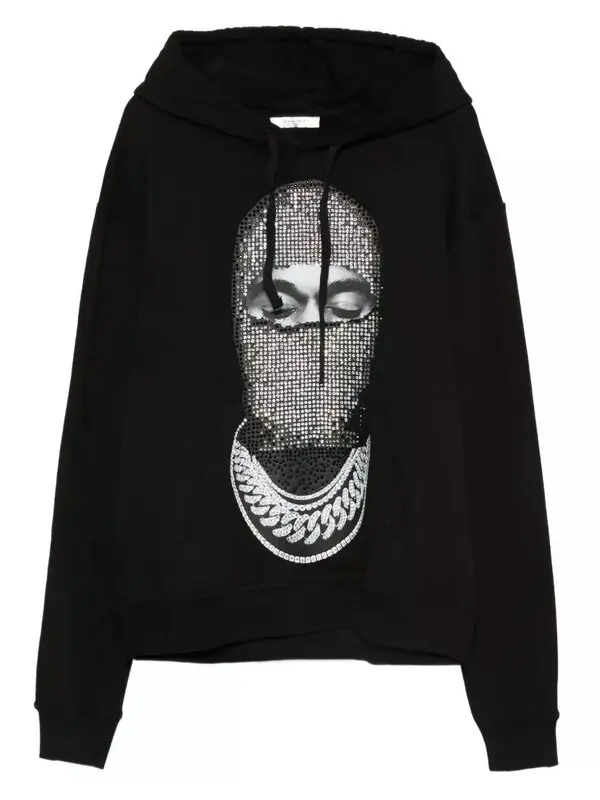 IH NOM UH NIT Graphic-print Hoodie - Black
