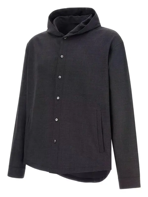Herno Button-fastening Hooded Jacket