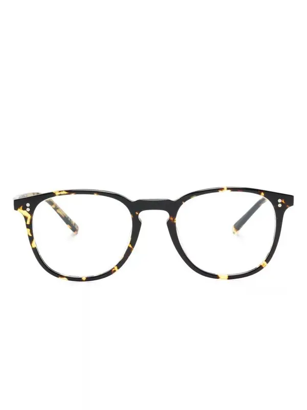 Oliver Spencer Finley Square-frame Glasses - Black