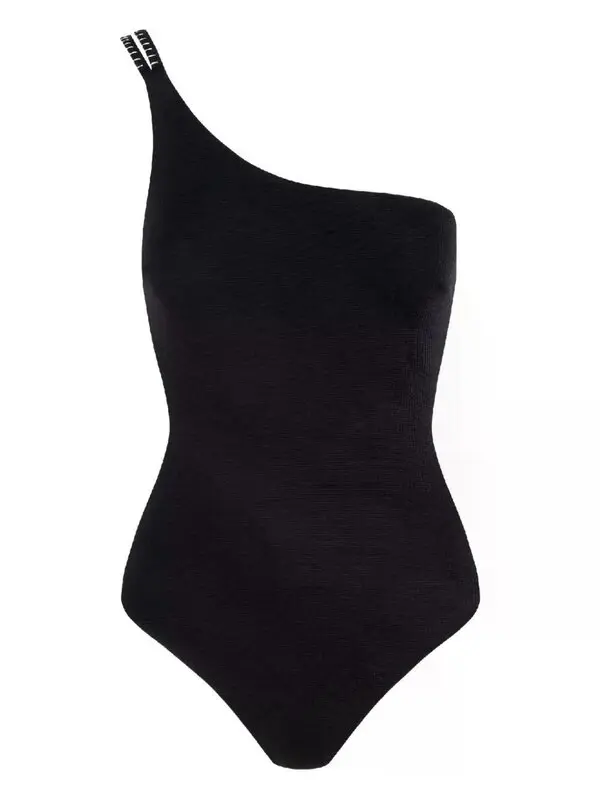 Marysia Fauna One-shoulder Swimsuit - Black