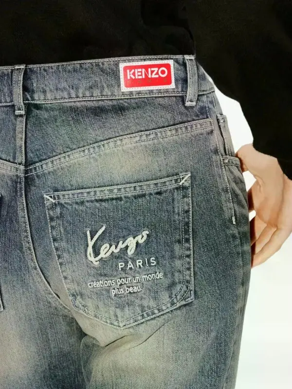Kenzo Bara Logo-patch Jeans