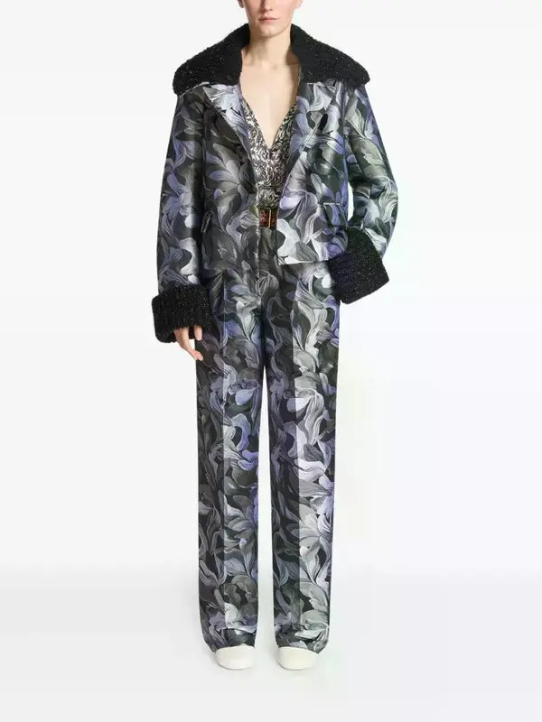 Dries Van Noten Floral-jacquard Jacket