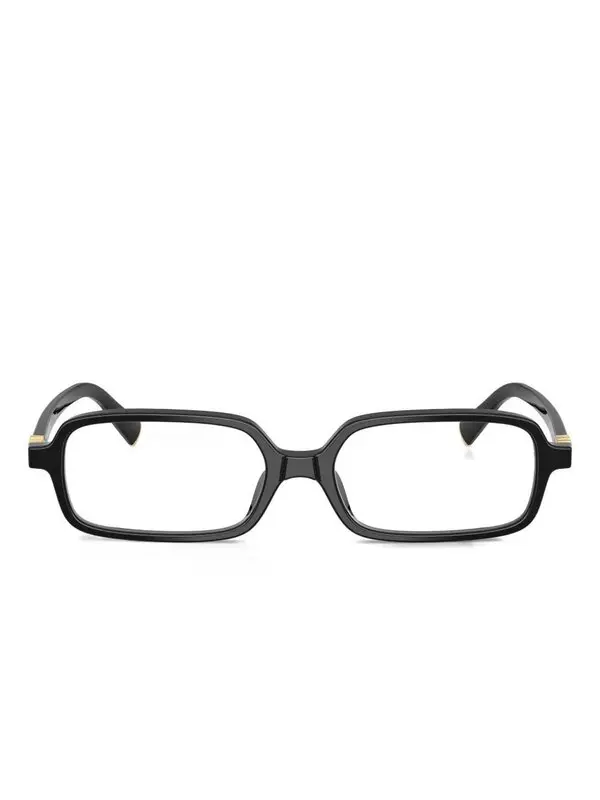 Miu Miu Rectangle-frame Glasses - Black
