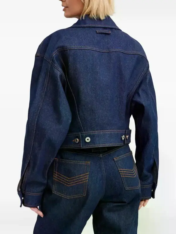 JEAN PAUL GAULTIER Lacing-detail Denim Jacket