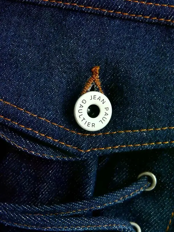 JEAN PAUL GAULTIER Lacing-detail Denim Jacket