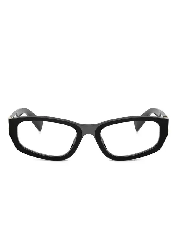 Miu Miu Logo Detail Eyeglasses - Black