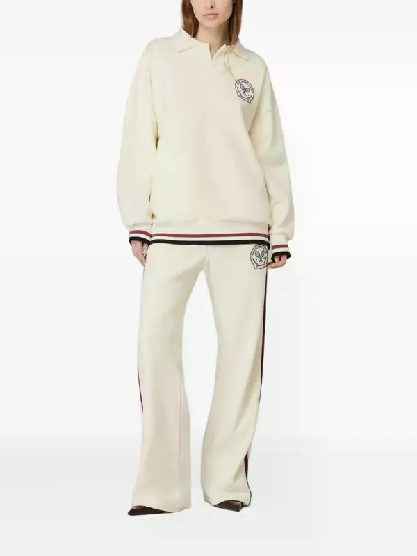 HINNOMINATE Side-stripe Flared Trousers