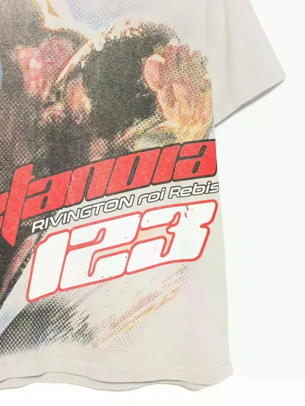RRR123 Graphic-print T-shirt - Grey