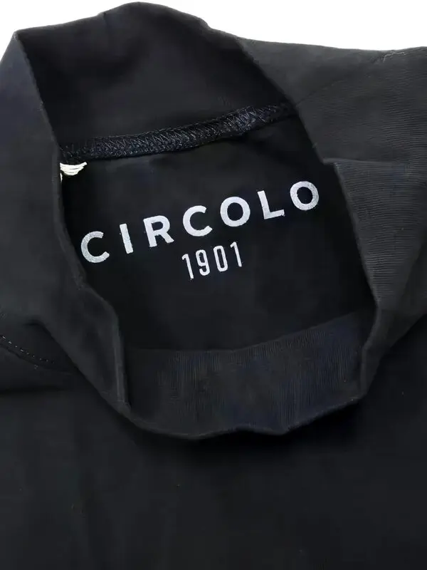 CIRCOLO 1901 High-neck Long Sleeve Top