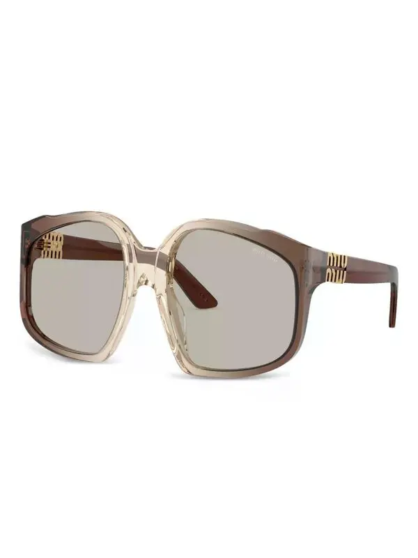 Miu Miu Oversized Sunglasses - Brown