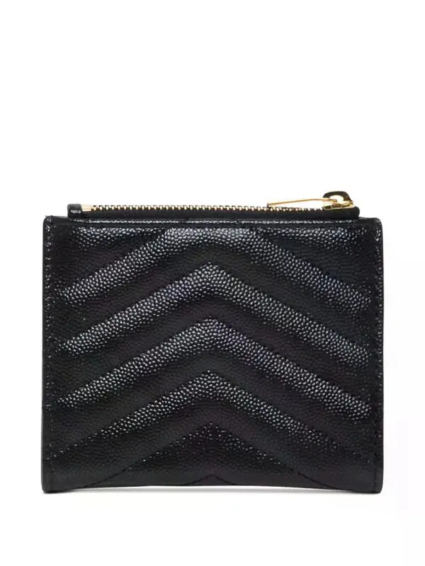 Saint Laurent Cassandre Quilted Logo Wallet