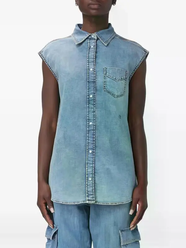 Jacob Cohen Buttoned Sleeveless Shirt