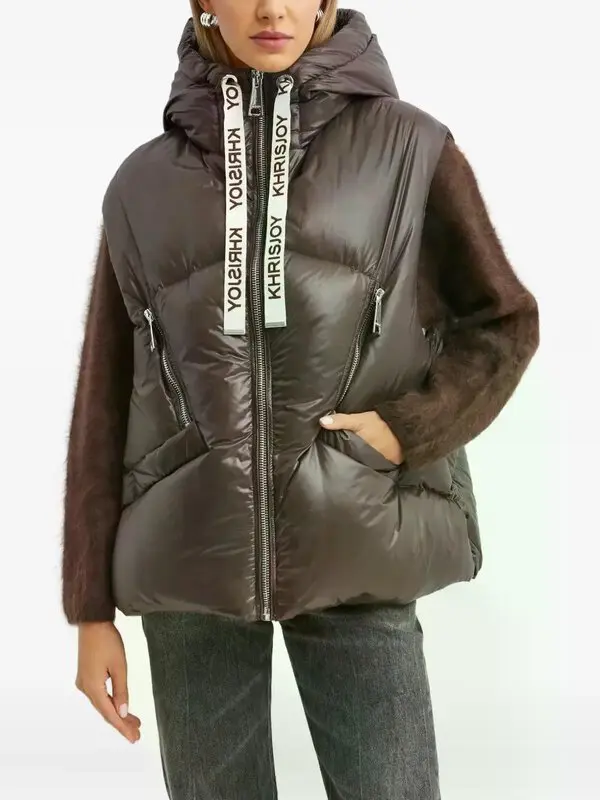 Khrisjoy Zip-fastening Gilet - Brown