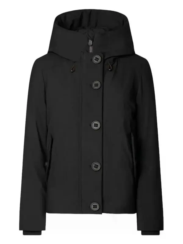 SAVE THE DUCK Shanon Button Hooded Jacket - Black