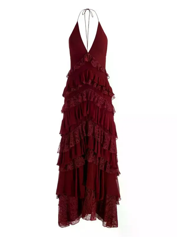 Alice + Olivia Liana V-neck Maxi Dress
