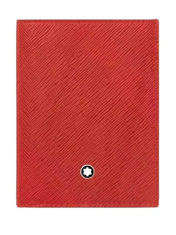 Montblanc Textured Logo Mini Wallet - Red