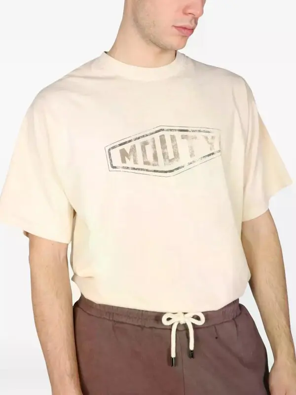 MOUTY Logo-print T-shirt - Neutrals