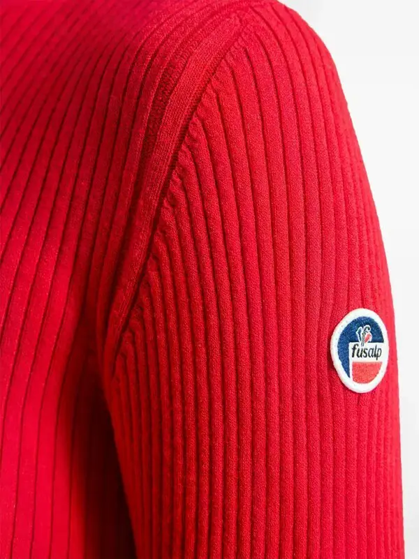 Fusalp Ancelle Ribbed-knit Sweater - Red