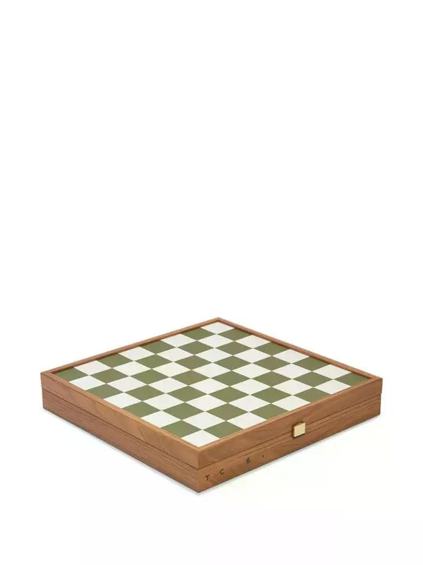 THE CONRAN SHOP Geometric Milos Chess Board Game - Green