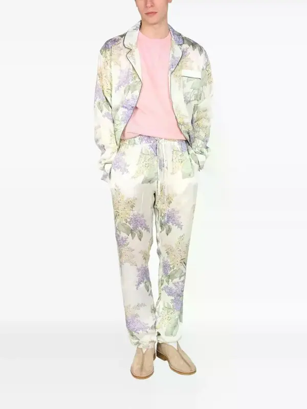 MOUTY Floral-print Piped Shirt