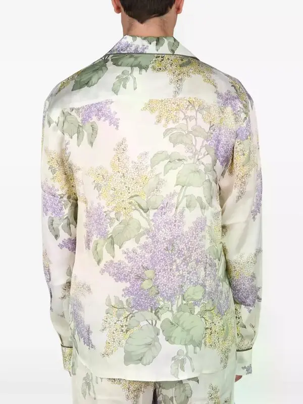 MOUTY Floral-print Piped Shirt