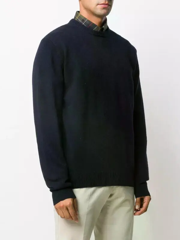 Barbour Patch Detail Crew Neck Jumper