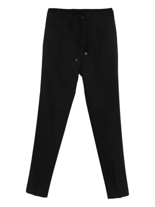 Incotex Drawstring Trousers - Black