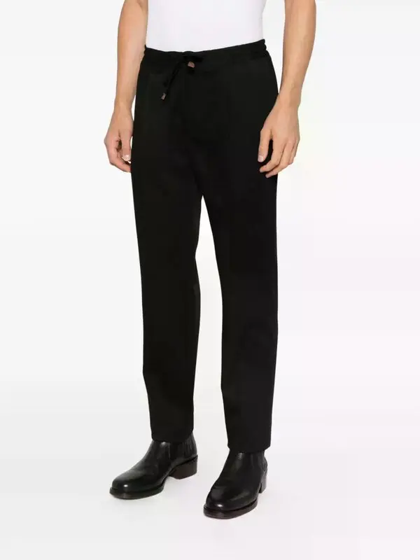Incotex Drawstring Trousers - Black