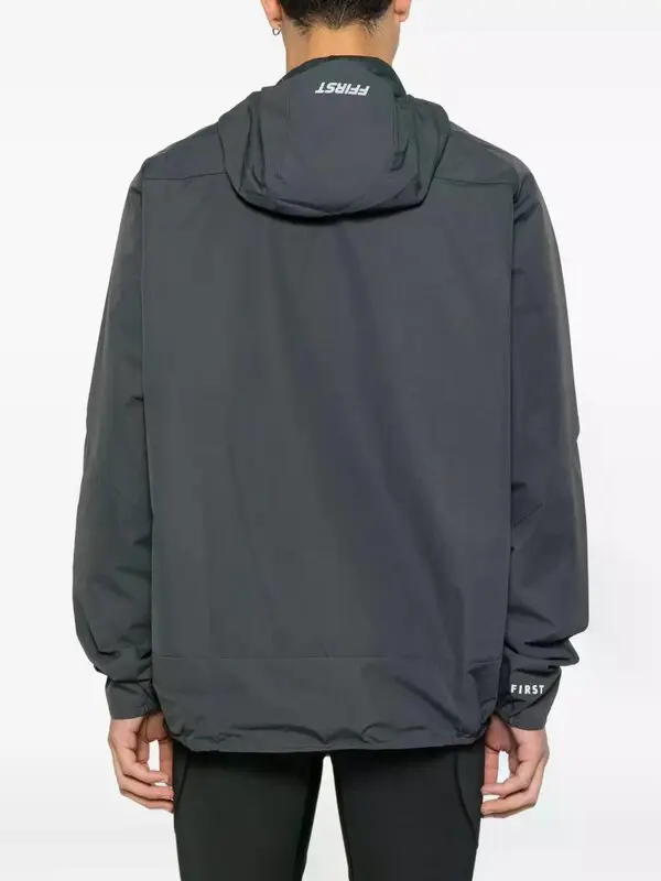 FAMILY FIRST Hooded Zip Performance Jacket - Grey