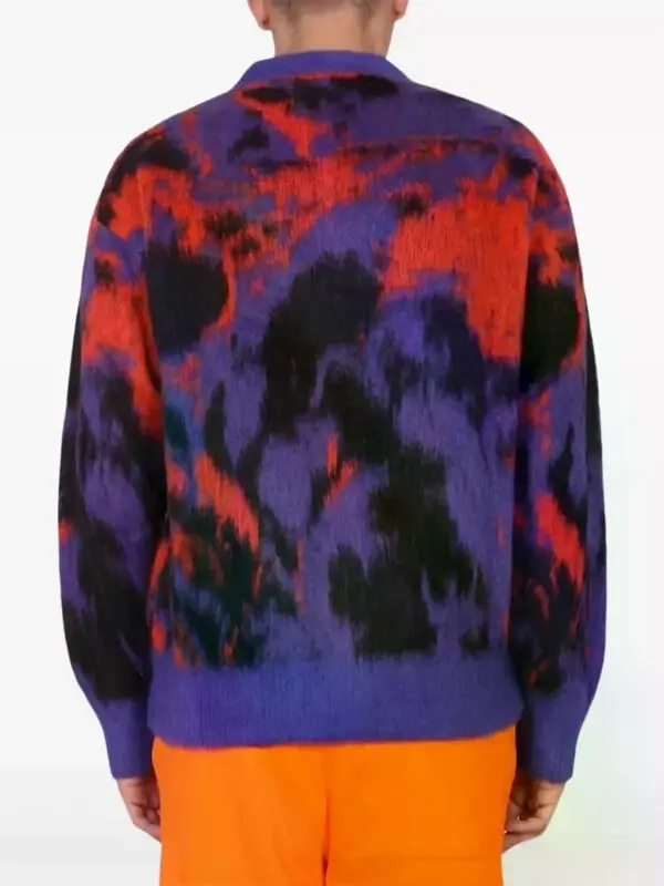 MSGM V-neck Cardigan - Purple