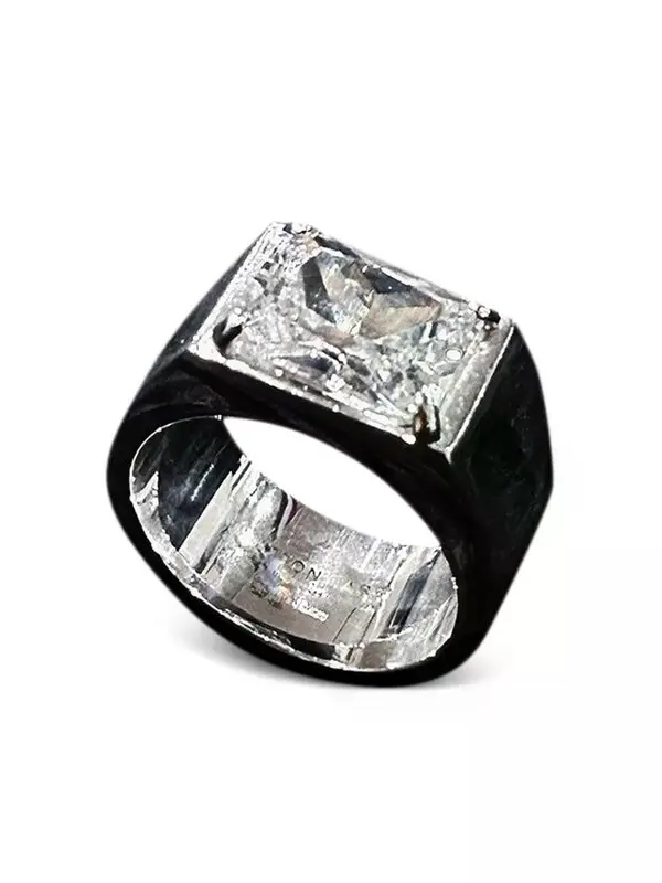 HATTON LABS Crystal-embellished Band Ring - Silver
