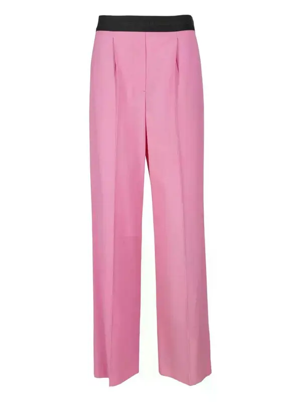 MSGM Pleated Straight Leg Trousers