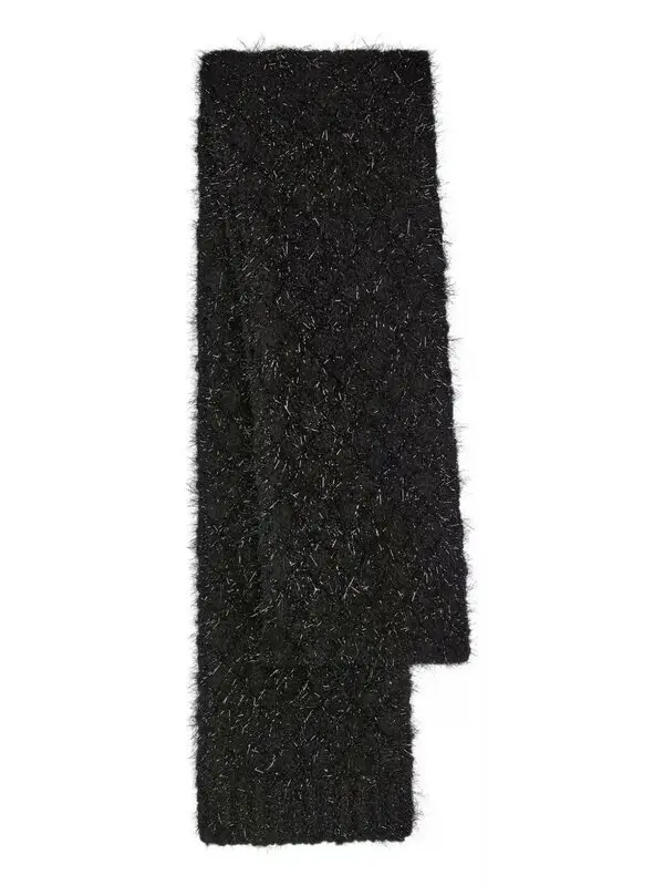 Dries Van Noten Metallized Knit Scarf