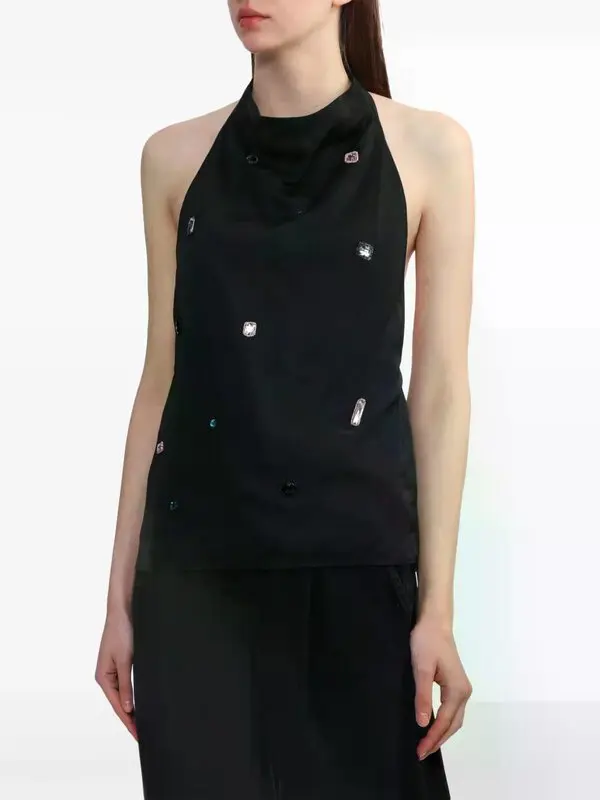 3.1 Phillip Lim Crystal-embellished Halterneck Top